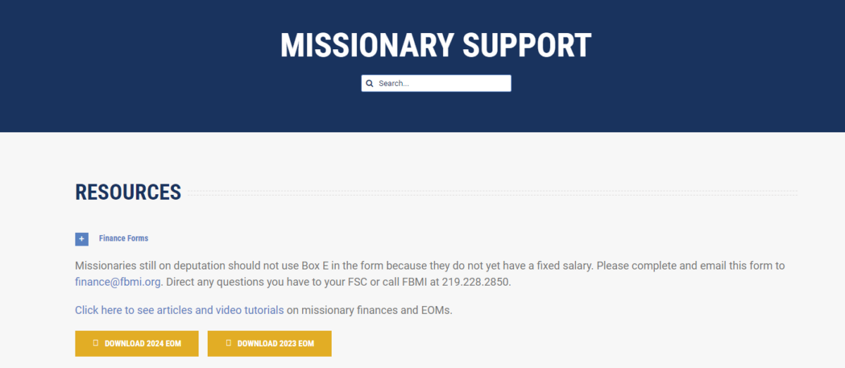 Download the Current EOM Form – FBMI