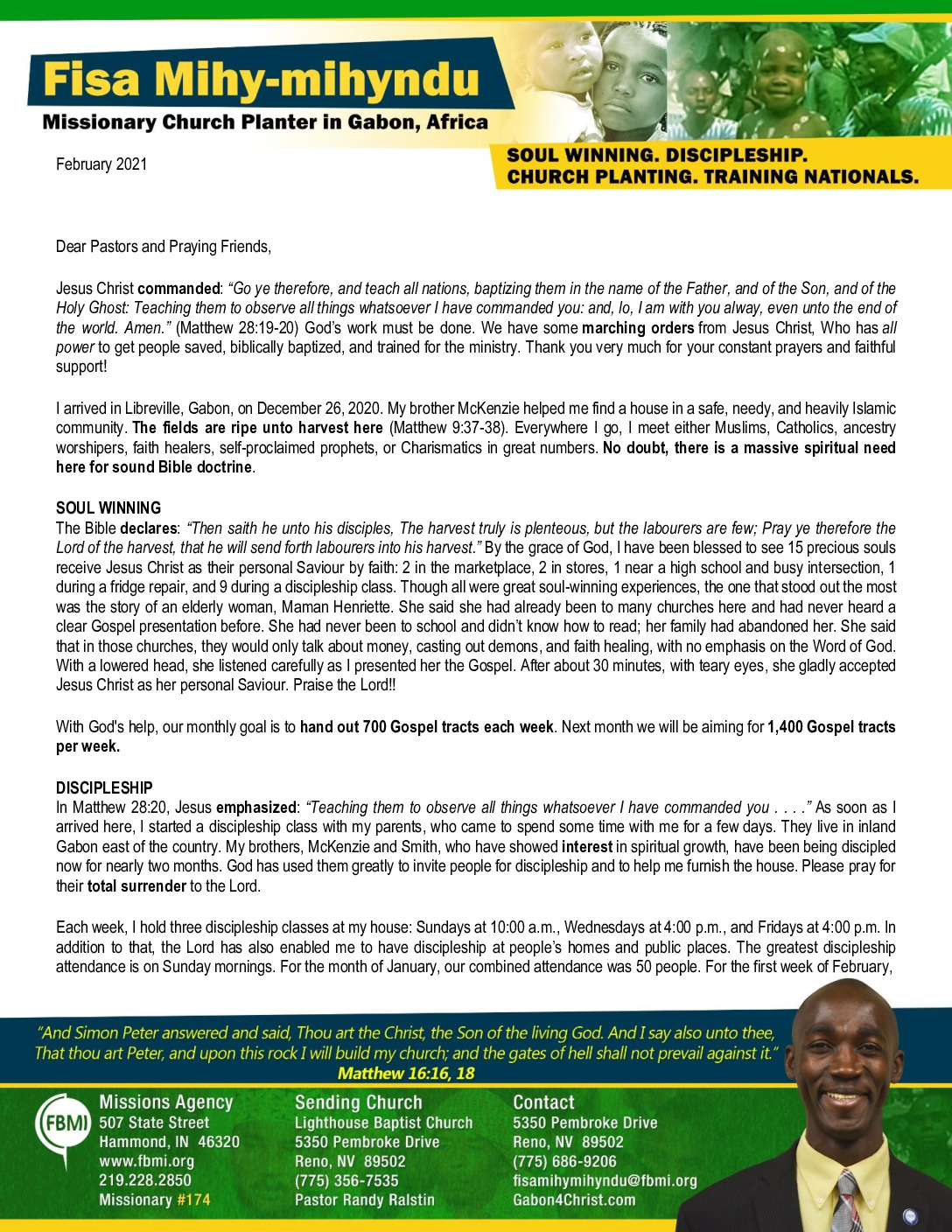 Fisa Mihy-mihyndu February 2021 Prayer Letter – FBMI