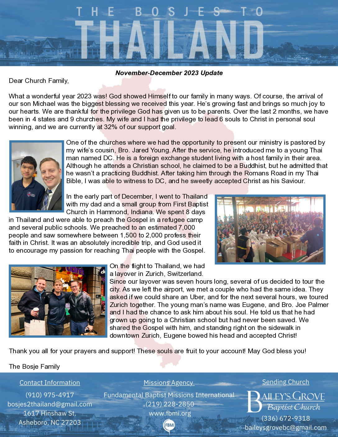 Matt Bosje Nov-Dec 2023 Prayer Letter – Second Revision – FBMI